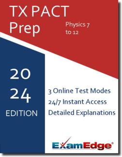 TEXES PACT Physics Gr. 7-12 Practice Tests & Exam Prep [2024]